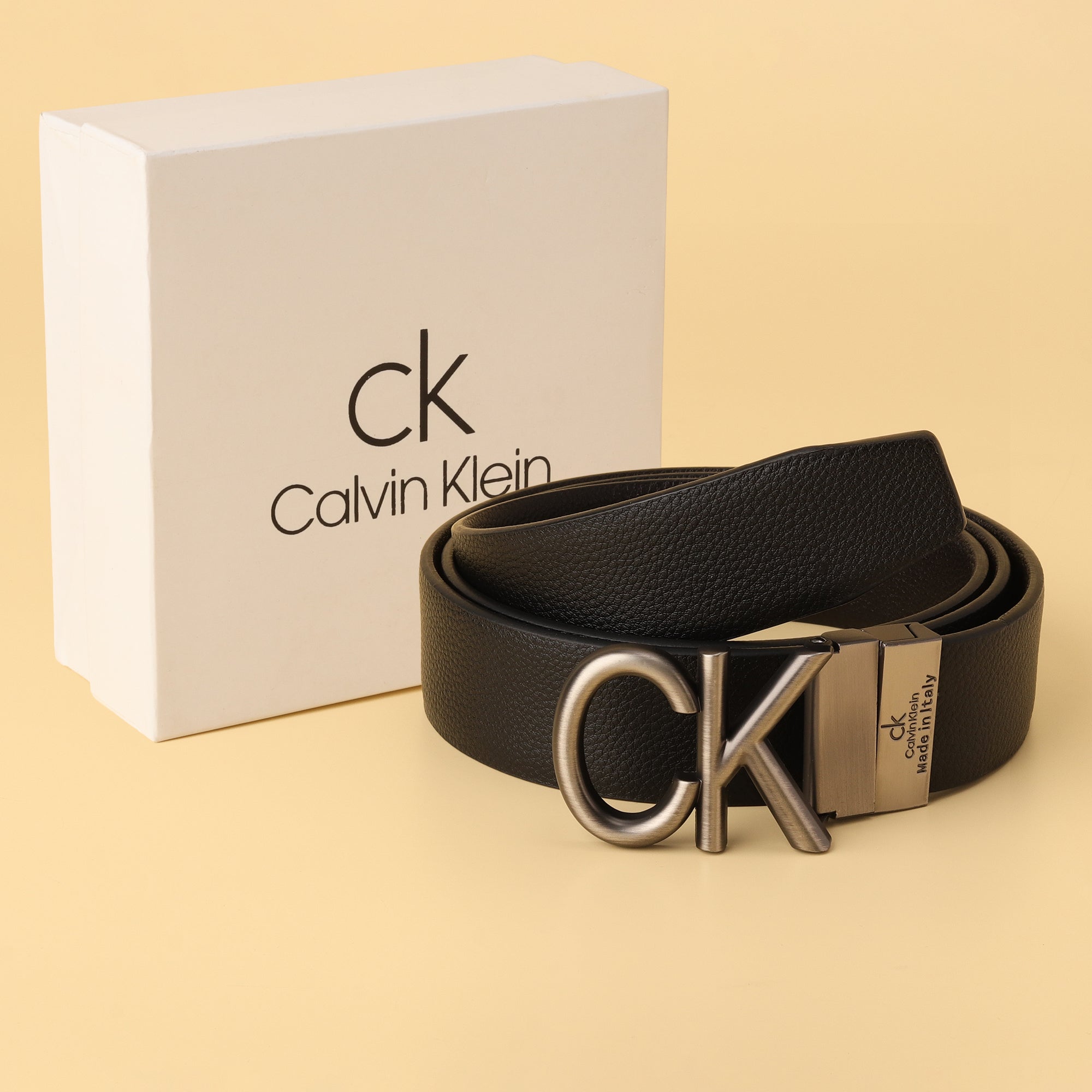 Bold Emblem Textured Belt – Limited Edition